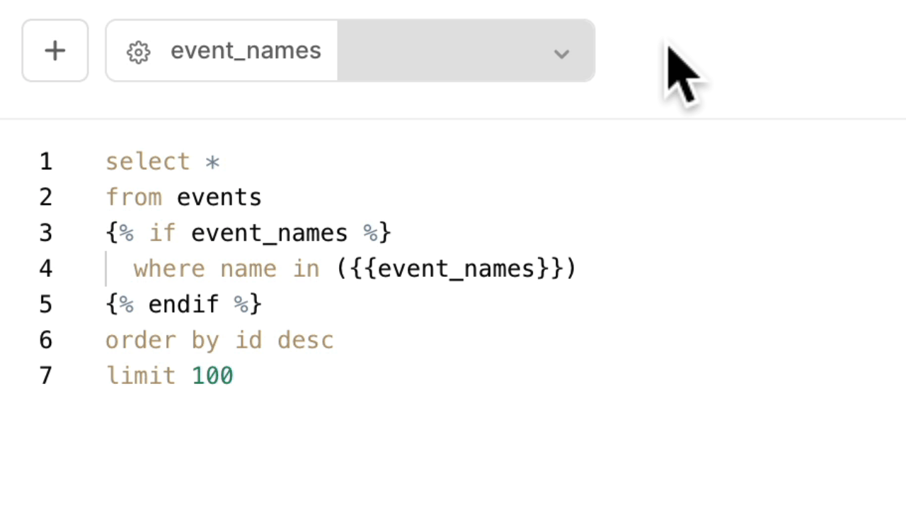Multiselect Query Variables Sorting And Zoom PopSQL